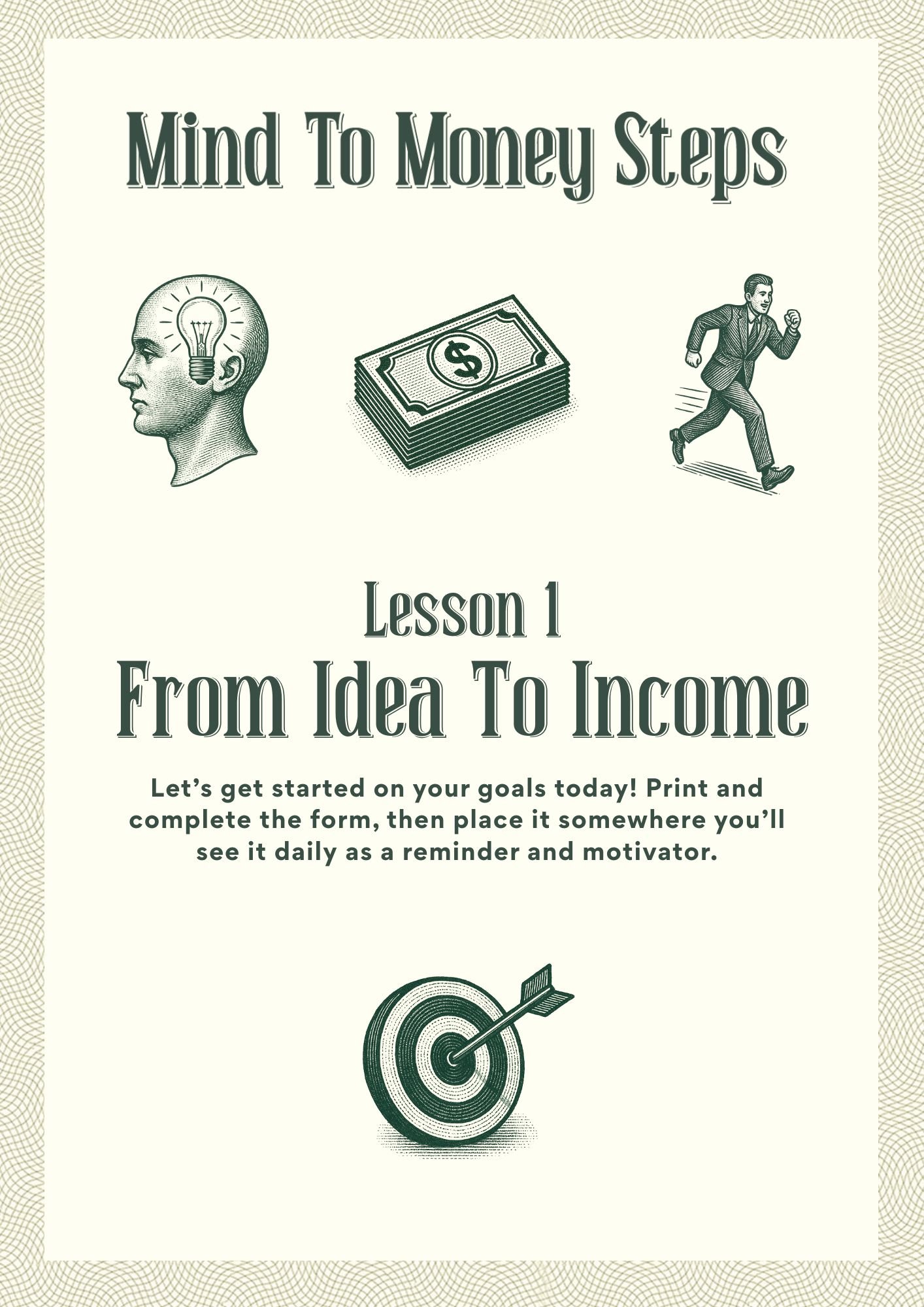 Mind To Money Steps | JZ Creates